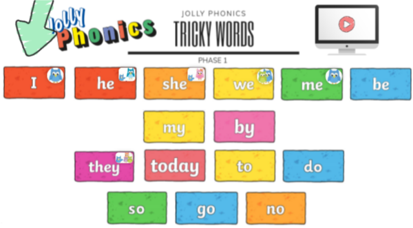 tricky words phase 1 | Genially
