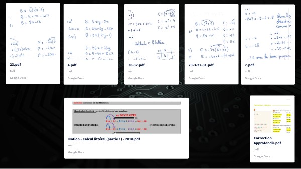 3e Corrections Calcul littéral 1 | Genially