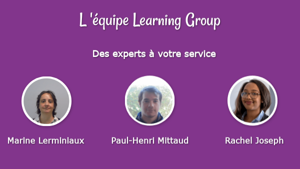 Présentation équipe Learning