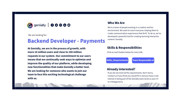 Backend Developer - Payments