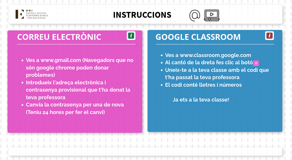 EOI INCA instruccions | Genially