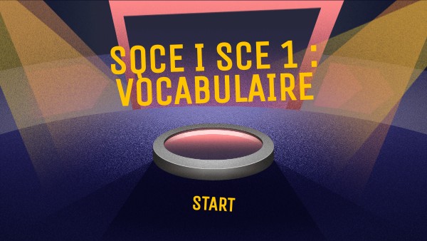 Grec 3° sqce I sce 1 : vocabulaire