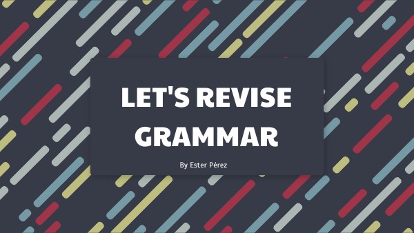 TENSES REVISION 2ND ESO | Genially