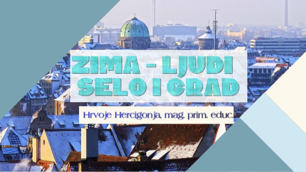 Zima - ljudi, selo i grad