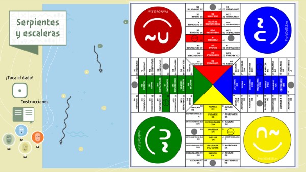 Parchís de verbos con preposición | Genially