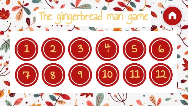 The gingerbread man game | Genially
