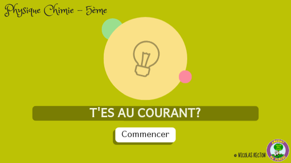 PC 5ème - circuit electrique | Genially