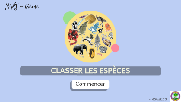 6ème - Classification | Genially