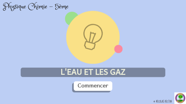 PC 5ème - eau et gaz | Genially
