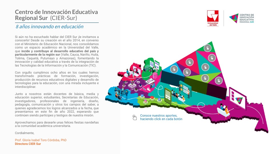 CIER Sur: 8 Años Innovando en educación | Genially