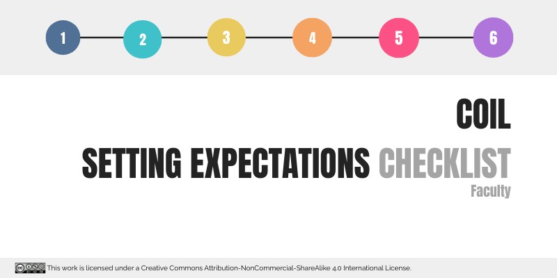 COIL Setting Expectations Checklist | Genially