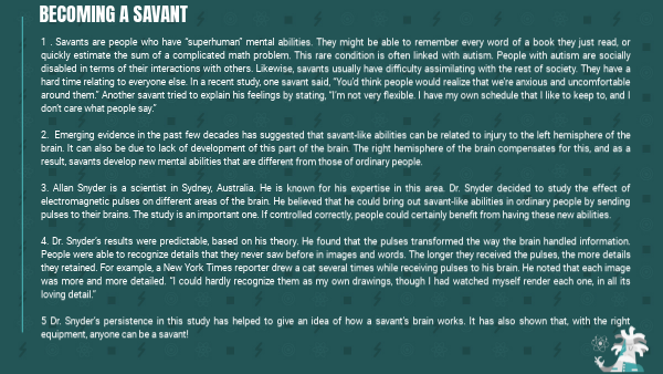 READING PART 2 | Genially