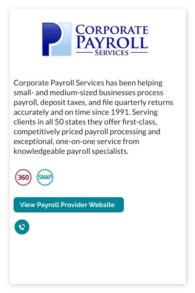 Corporate Payroll (HUB/BM)