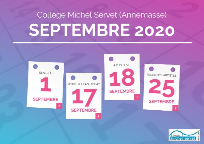Septembre 2020 au collège Michel Servet