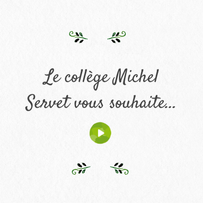 Voeux 2021 du collège Michel Servet (Annemasse) | Genially