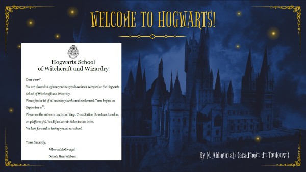 Welcome to Hogwarts | Genially