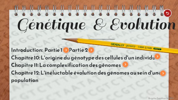 Génétique et évolution en terminale