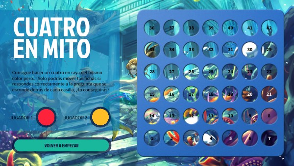 ¡JUGAMOS A CUATRO EN RAYA! | Genially