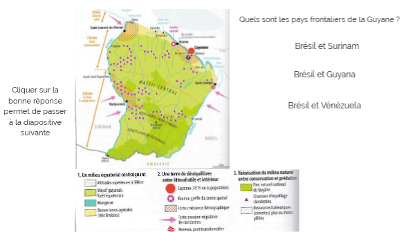 activité carte guyane