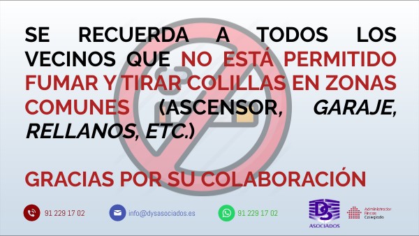 C121 NO PERMITIDO FUMAR