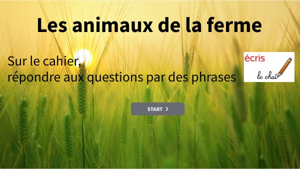 les animaux de la ferme | Genially