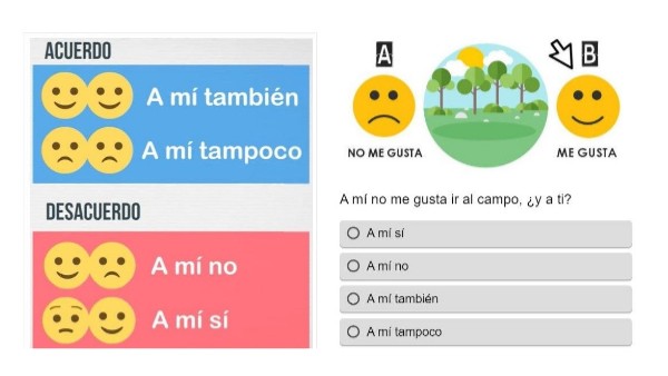 gustar- también/tampoco | Genially