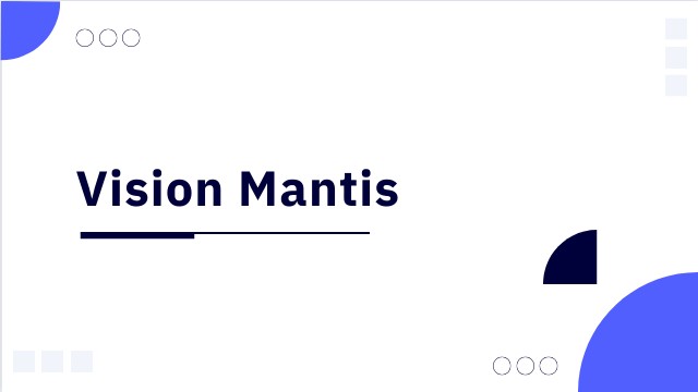 VIDEO-PRESENTACIÓN VISION MANTIS