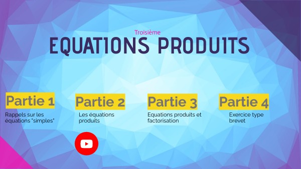 Equations produits | Genially