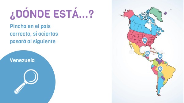 ¿DÓNDE ESTÁ? MAPA DE AMÉRICA