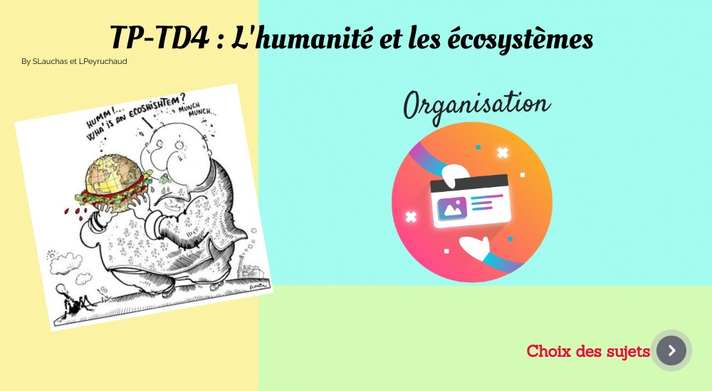 TP-TD 4 : L'humanité et les écosystèmes | Genially