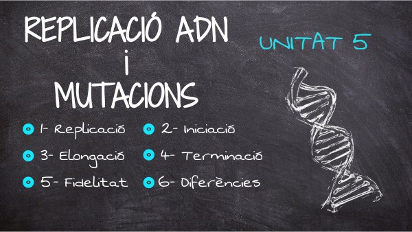 Bio 1r Batx - U5 Replicació ADN | Genially