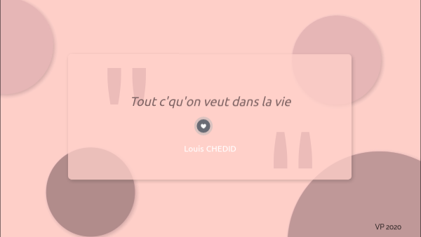 Tout c'qu'on veut dans la vie | Genially