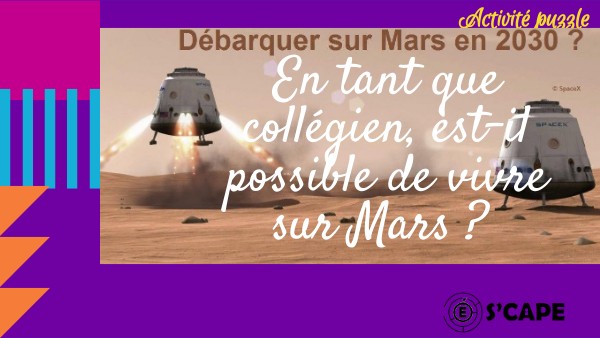 enquête 4 explorer Mars, est ce possible | Genially