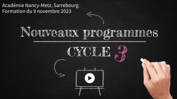 Nouveaux programmes -novembre | Genially