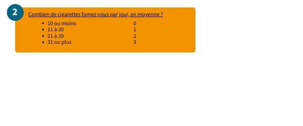 Fagerstrom simplifié Q2