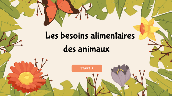 6ème Besoins alimentaires Animaux
