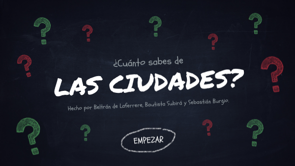 Quiz Ciudades | Genially