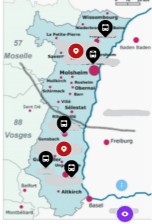 Carte géographie Alsace | Genially