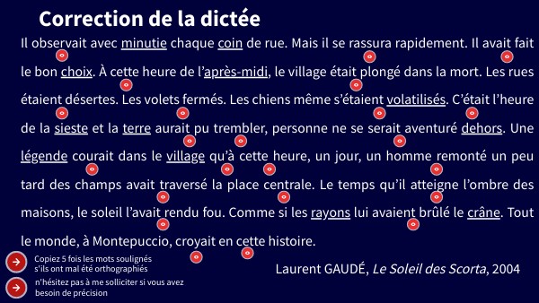 correction dictée dnb 389