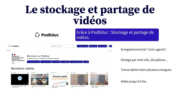 Présentation PodEduc