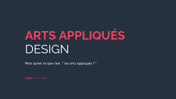 Définition des arts appliqués | Genially