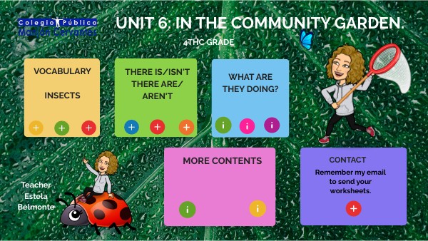 UNIT 6: IN THE COMMUNITY GARDEN. | Genially