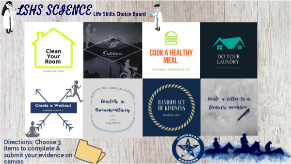 LSHS Science Life Skills Choice Board