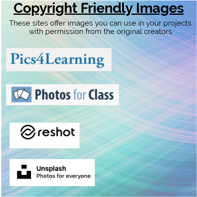 Copyright friendly images