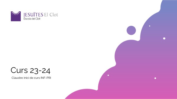 Claustre inici de curs 23-24