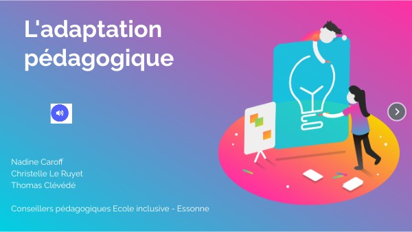 Adaptations pédagogiques AESH | Genially