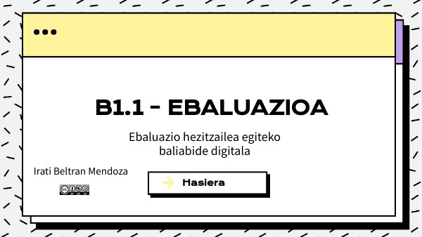 Ebaluazioa | Genially