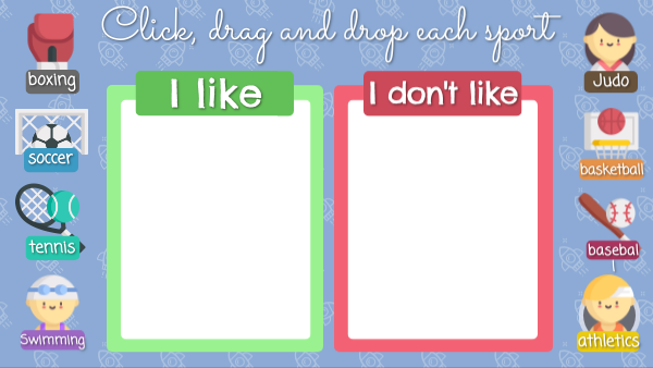SPORTS - LIKE/DON'T LIKE | Genially