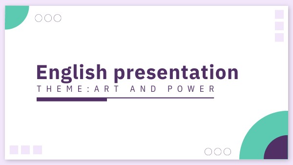 ART AND POWER | Genially