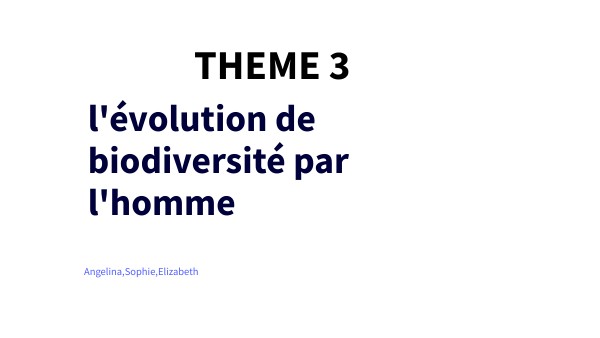 theme 3 SVT | Genially